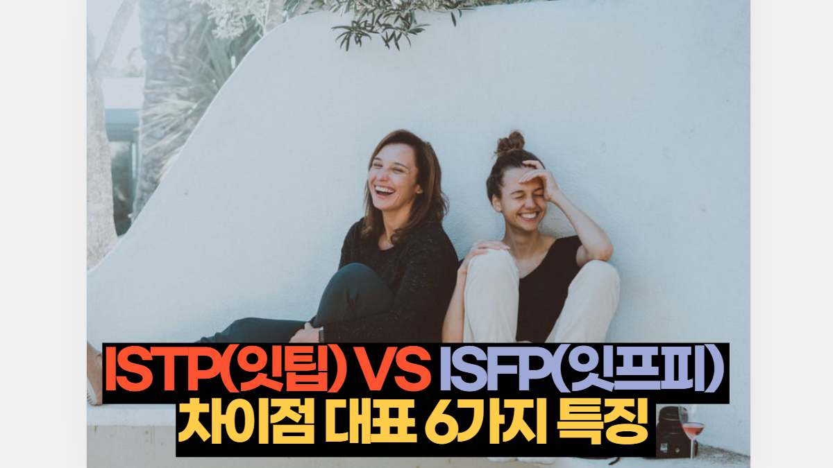 ISTP(잇팁) VS ISFP(잇프피) 차이점 대표 6가지 특징 | 2025